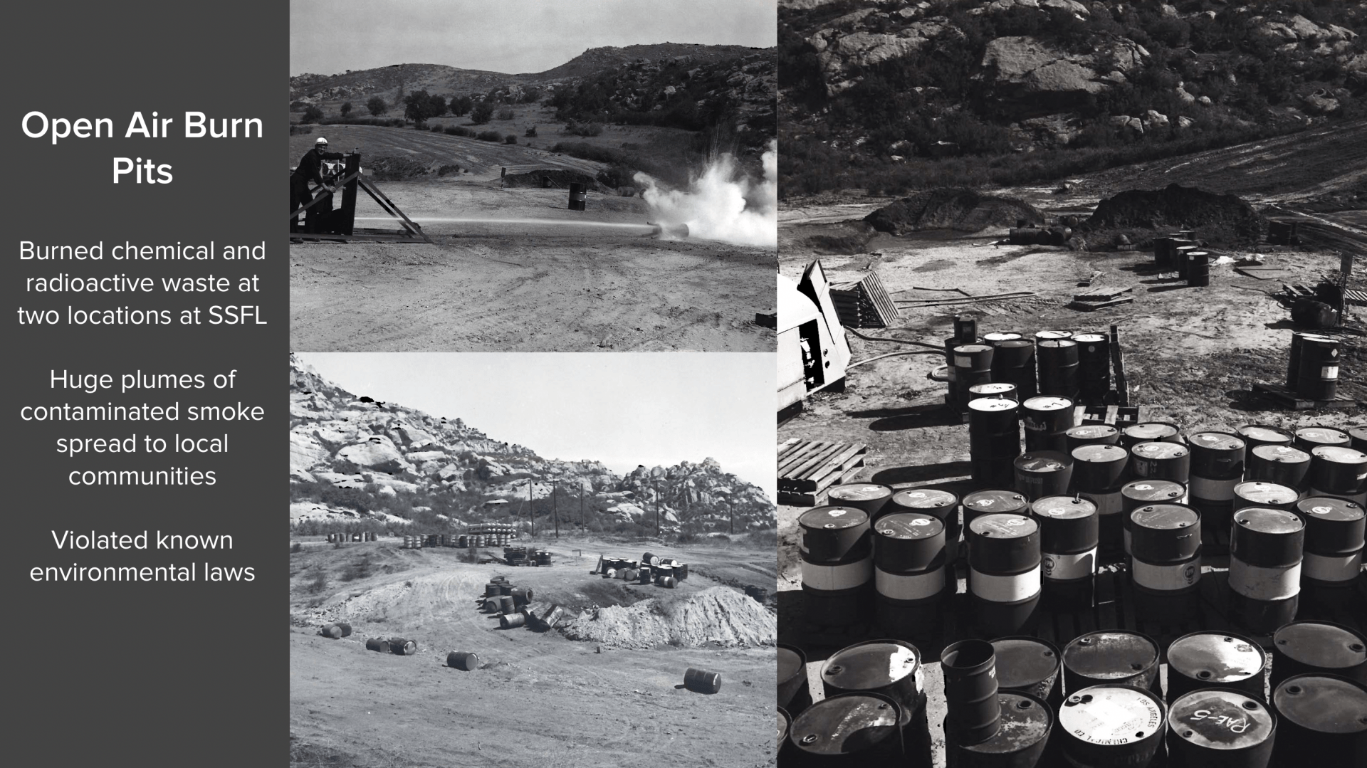 STATE FINDS CHEMICAL AND RADIOACTIVITY EMERGENCY IN FORMER BURN PIT AT ...